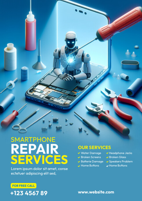 Copy of Professional Mobile Repair Services Flyer | PosterMyWall