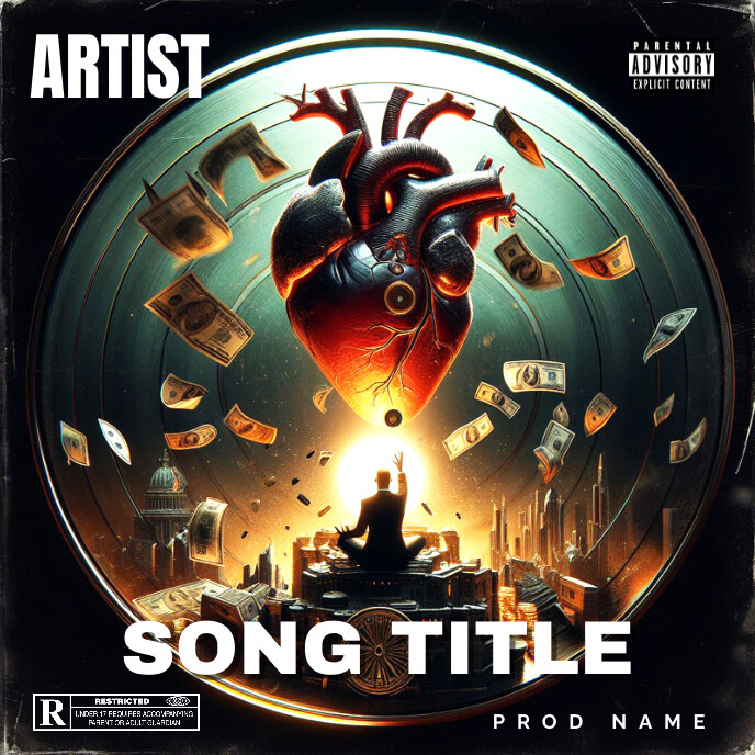 Plantilla de Professional Money Heart Album Cover | PosterMyWall