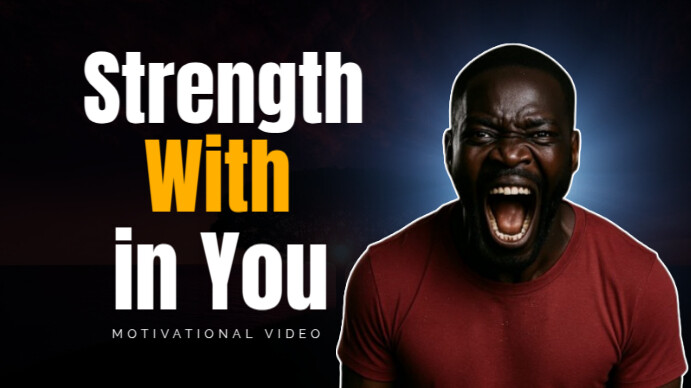 Professional Motivation Youtube Thumbnail Template | PosterMyWall