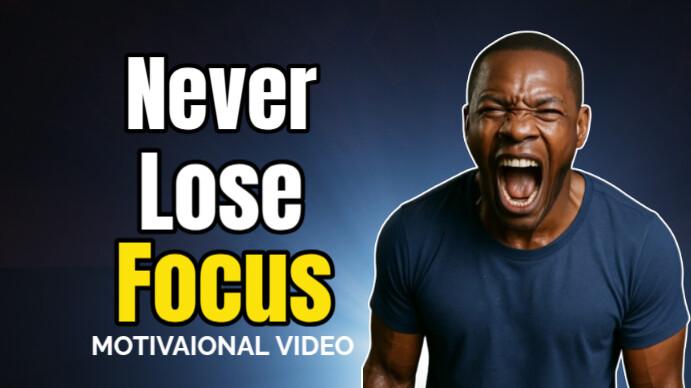 Professional Motivation Youtube Thumbnail Template | PosterMyWall