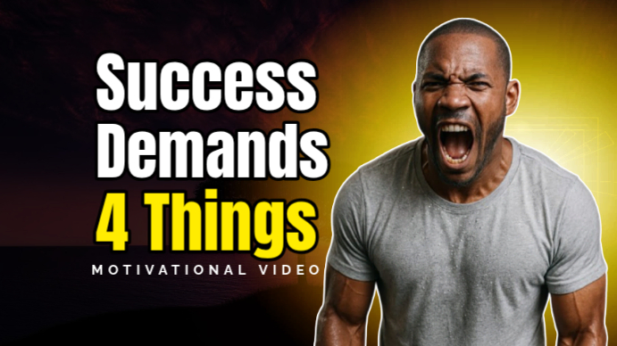 Professional Motivation Youtube Thumbnail Template | PosterMyWall