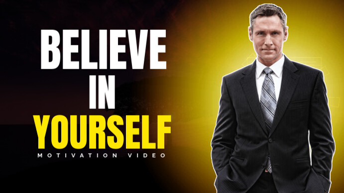 Professional Motivation Youtube Thumbnail Template | PosterMyWall