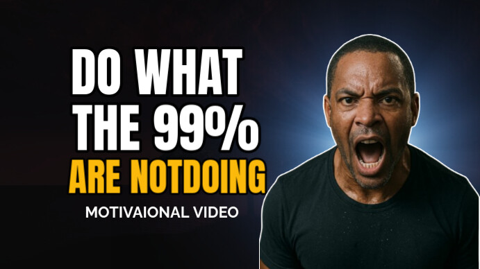 Professional Motivation Youtube Thumbnail Template | PosterMyWall