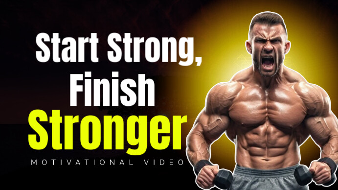 Professional Motivation Youtube Thumbnail Template | PosterMyWall