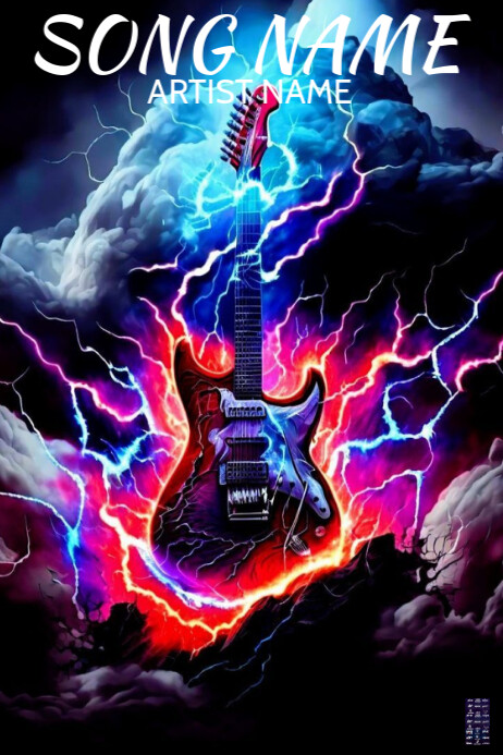 Professional Music Song Album Cover Art Poster Template | PosterMyWall