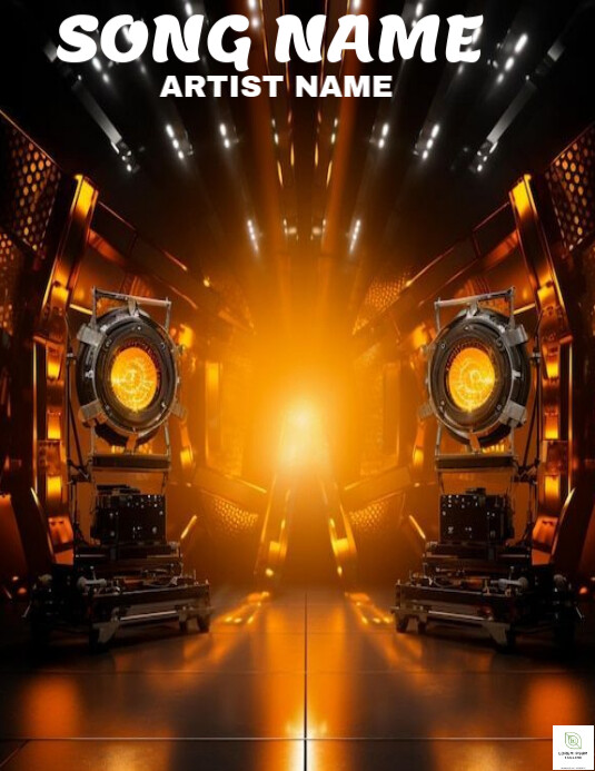 Professional Music Song Album Cover Flyer (us Letter) Template ...