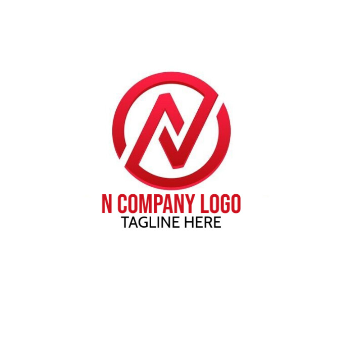 Professional N Letter Company Logo Design Logo Template | PosterMyWall