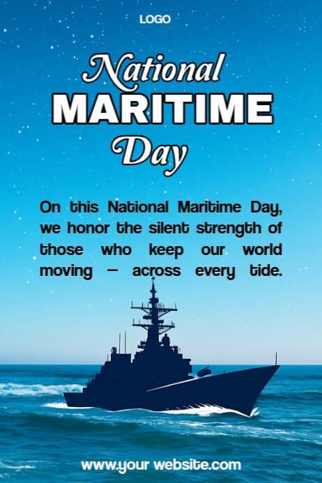 Professional National Maritime Day Poster Template | PosterMyWall