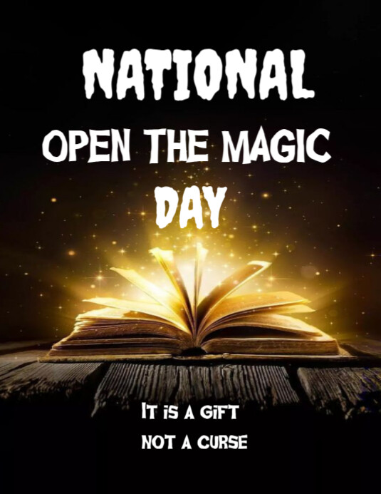 Modèle Professional National Open The Magic Day Flyer (us Letter ...