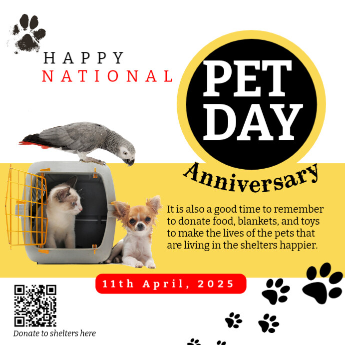 Copy of Professional National Pet Day Instagram Post | PosterMyWall