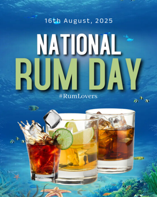 Plantilla de Professional National Rum Day Instagram Portrait ...