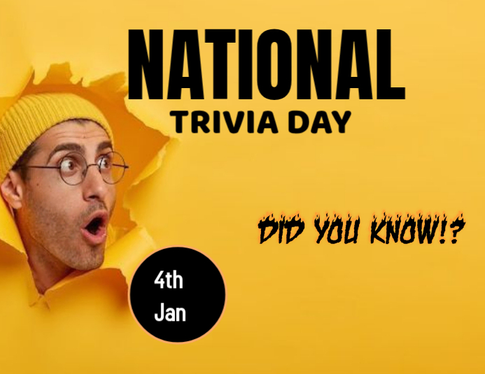 Professional National Trivia Day Flyer (us Letter) Template | PosterMyWall
