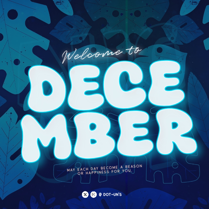 professional new month design december Template | PosterMyWall