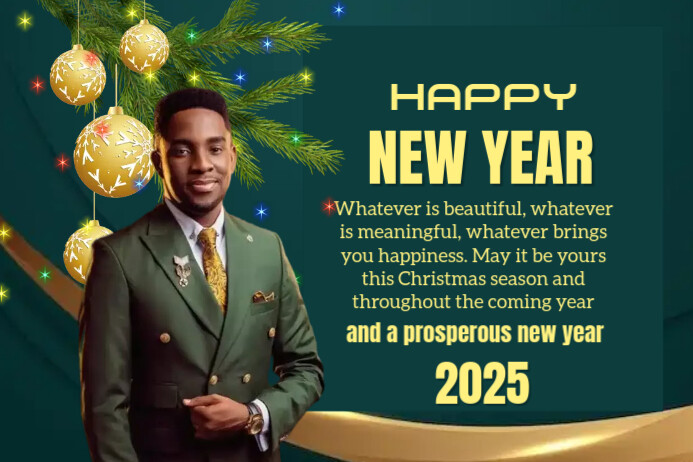 Professional New Year Banner 4' × 6' Template | PosterMyWall