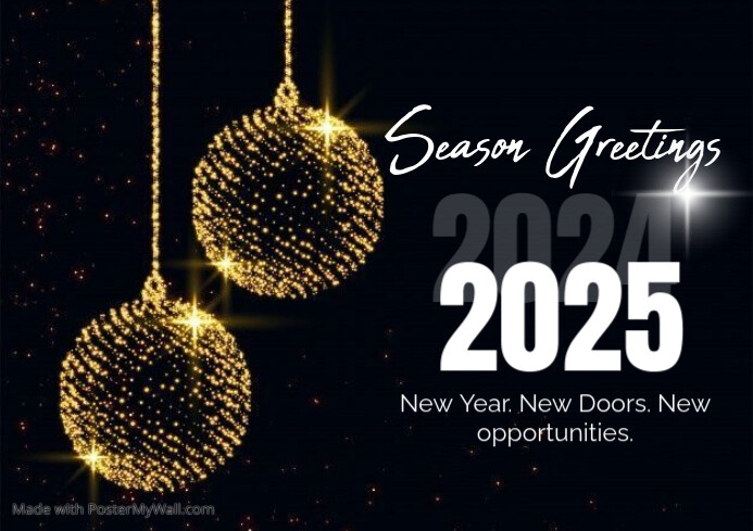 Professional New Year Card A4 Template | PosterMyWall