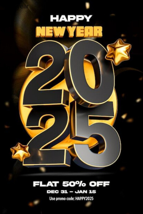 Professional New Year Pinterest Graphic Template | PosterMyWall