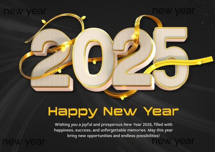 Professional New Year Postcard Template | PosterMyWall