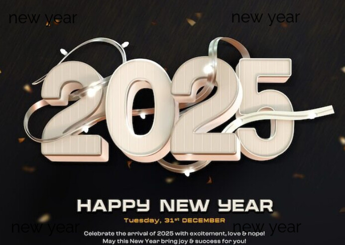 Professional New Year Postcard Template | PosterMyWall