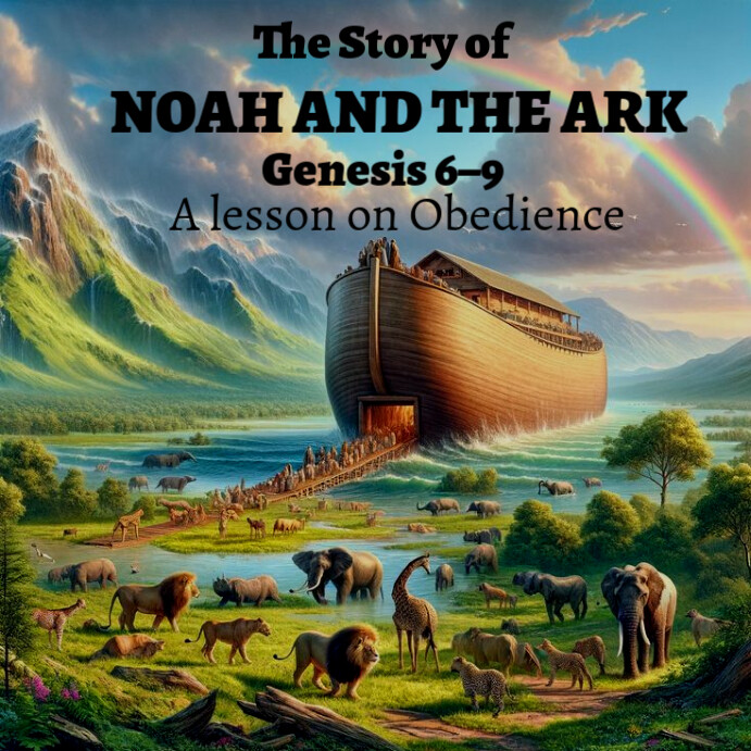 Professional Noah And The Ark Instagram Post Template | PosterMyWall