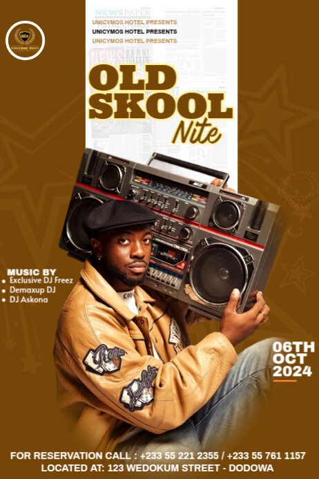 Plantilla de Professional Old School FLyer | PosterMyWall