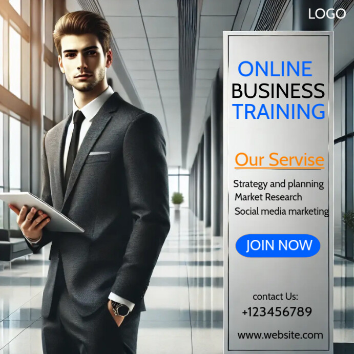 Professional Online Business Training Instagram Post Template ...