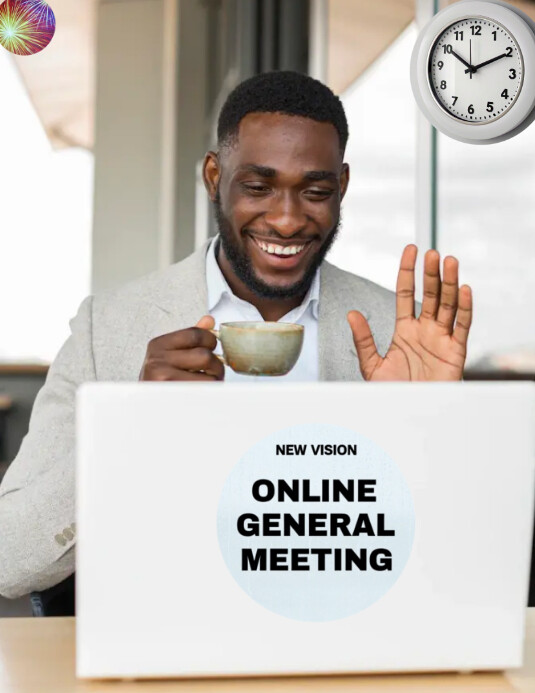 Professional Online General Meeting Flyer (us Letter) Template ...