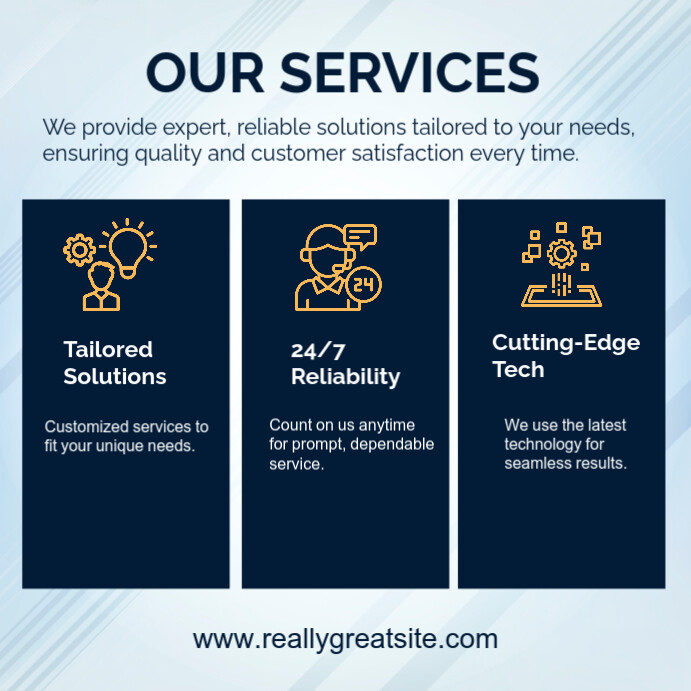 Plantilla de Professional Our Services Instagram Post | PosterMyWall