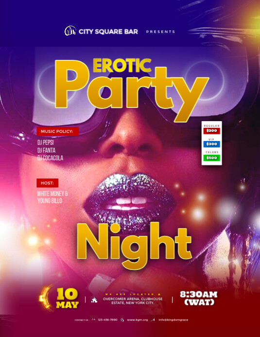 Professional Party Invitation Poster Design, Party, Event Concert Flyer ...