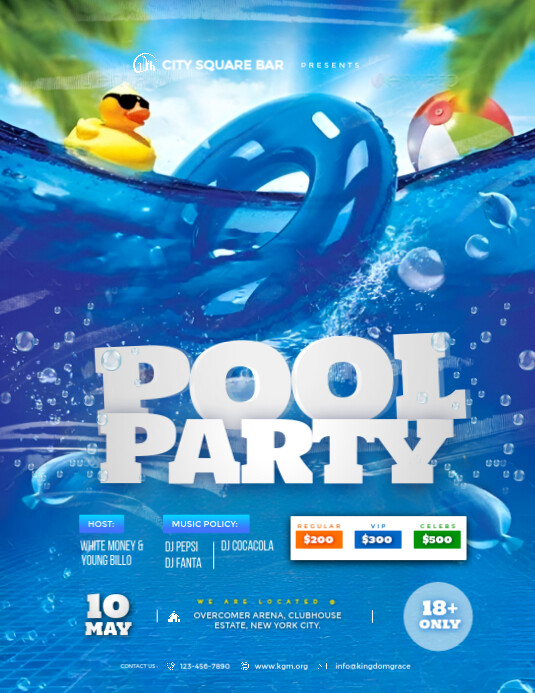 Professional Party Invitation Poster Design, Party, Event Concert Flyer ...