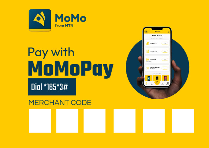 Professional Pay With Momo A4 Template | PosterMyWall