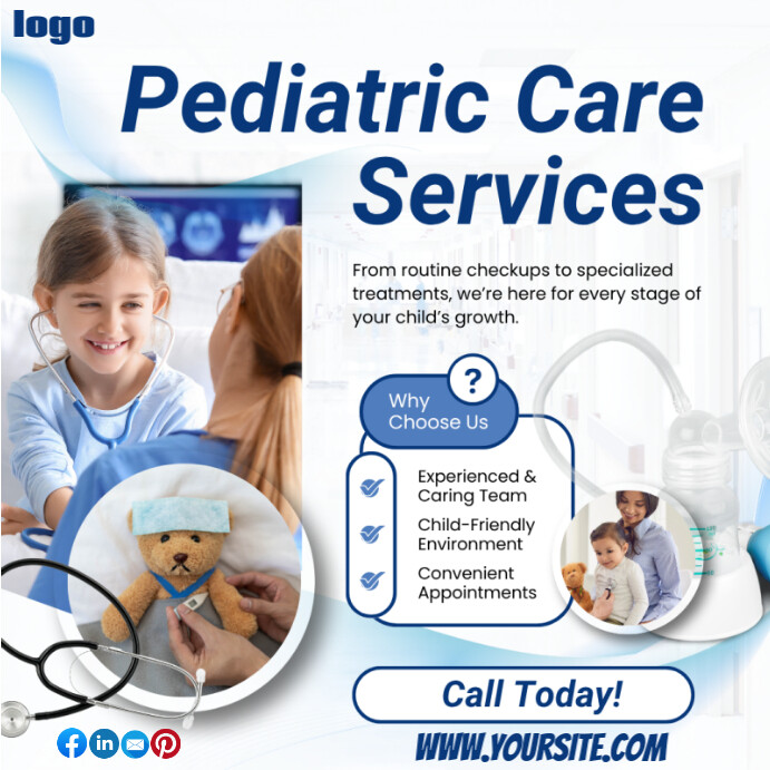 Professional Pediatric Care Instagram Post Template | PosterMyWall