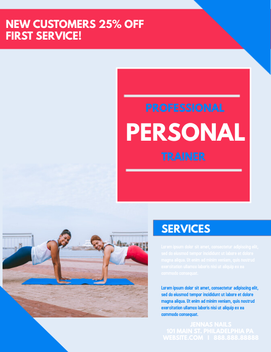 Professional Personal Trainer Template | PosterMyWall