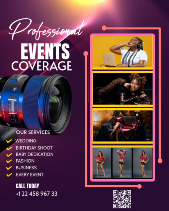 Copy of Professional photographer studio flyer | PosterMyWall