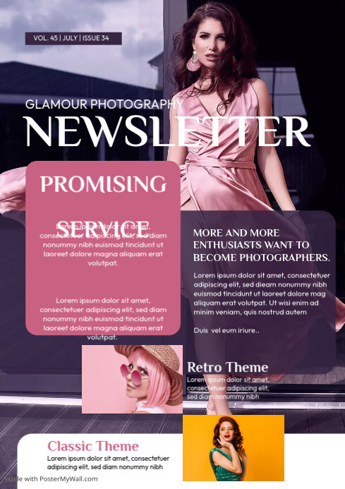 Professional Photography Newsletter Template | PosterMyWall