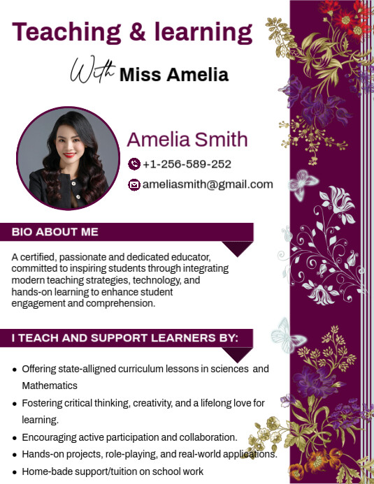 Professional Portfolio Template | PosterMyWall