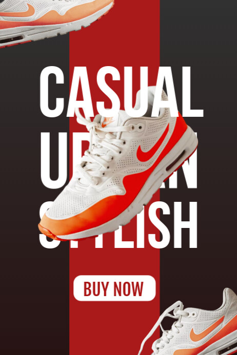 Professional Poster For Poster promotion of Shoes with Casual Modern ...