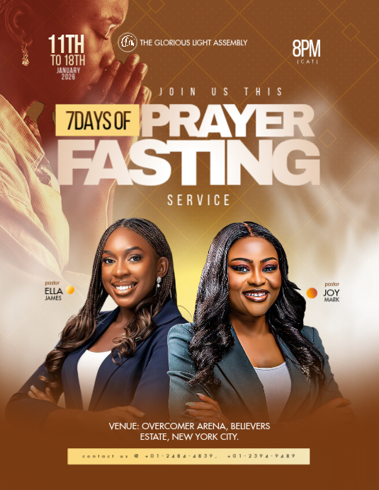 Copy of Professional Prayer And Fasting , Bible Study, Church, Revival ...