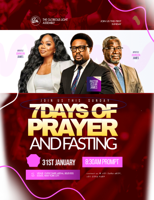 Professional Prayer And Fasting , Bible Study, Church, Revival Prayer ...