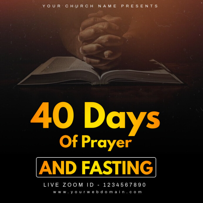 Copy of Professional Prayer And Fasting Instagram Post | PosterMyWall