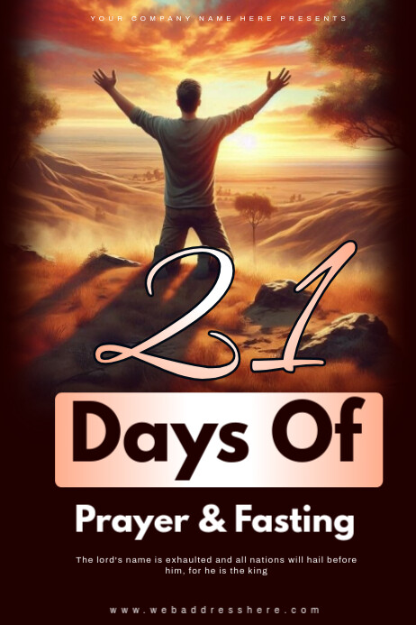 Professional Prayer And Fasting Poster Template | PosterMyWall
