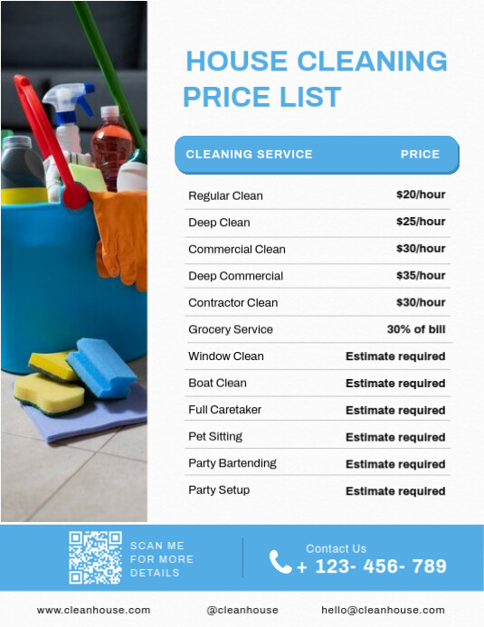 Copy of Professional Price List Flyer Design | PosterMyWall