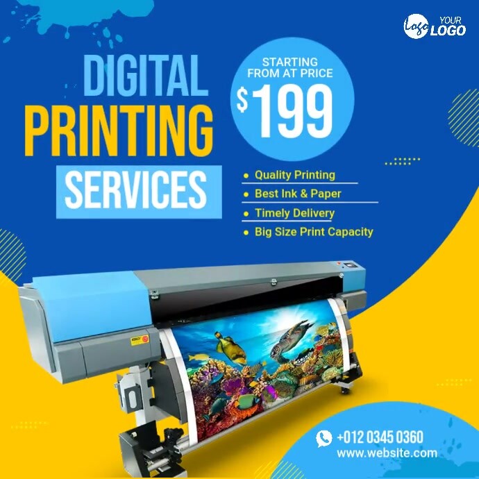 Professional Printing Service Ad Template Instagram Post | PosterMyWall