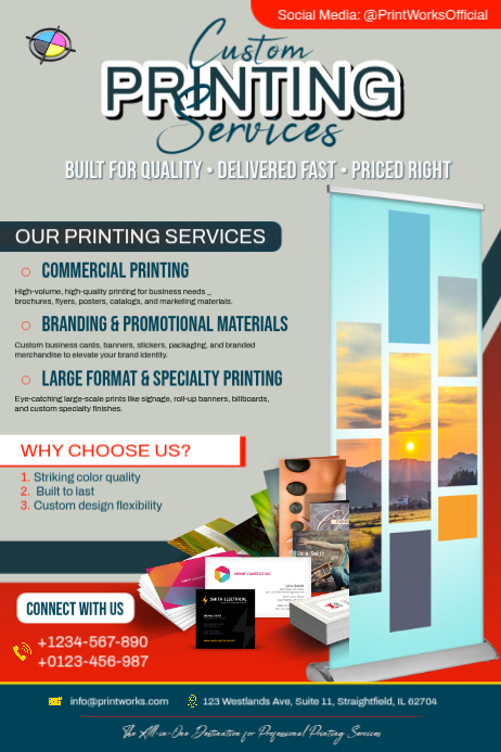 Professional Printing Services Poster Template | PosterMyWall