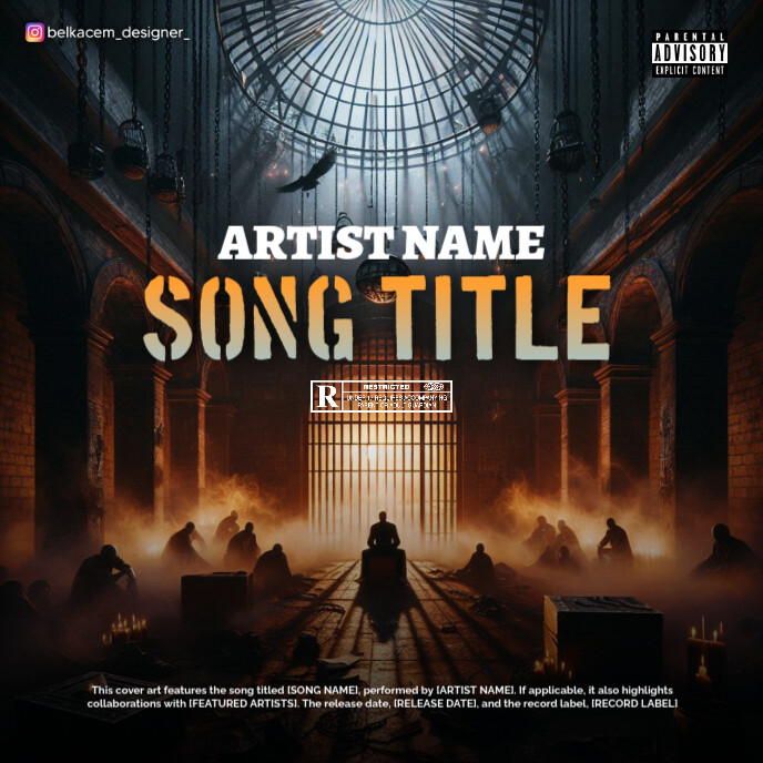 Professional Prison Album Cover Template | PosterMyWall