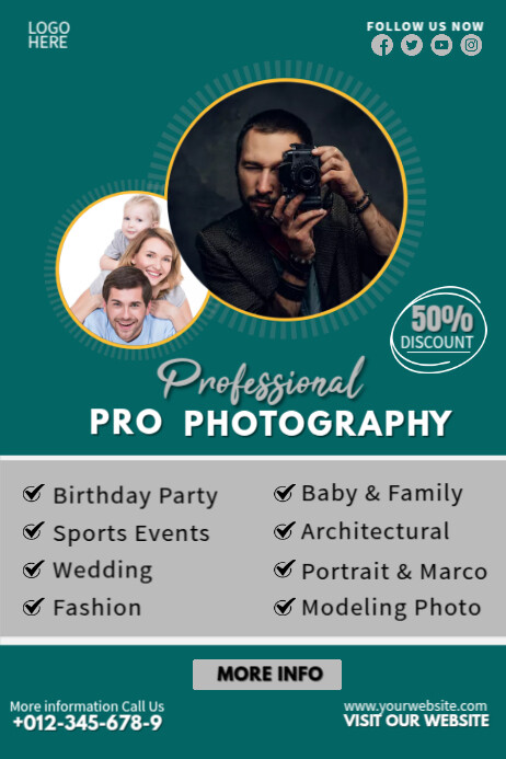 Copy of Professional Pro Photographer ads | PosterMyWall