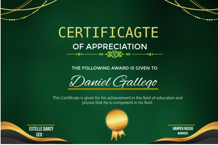 Professional Professional Certificate Template For Recognition ...