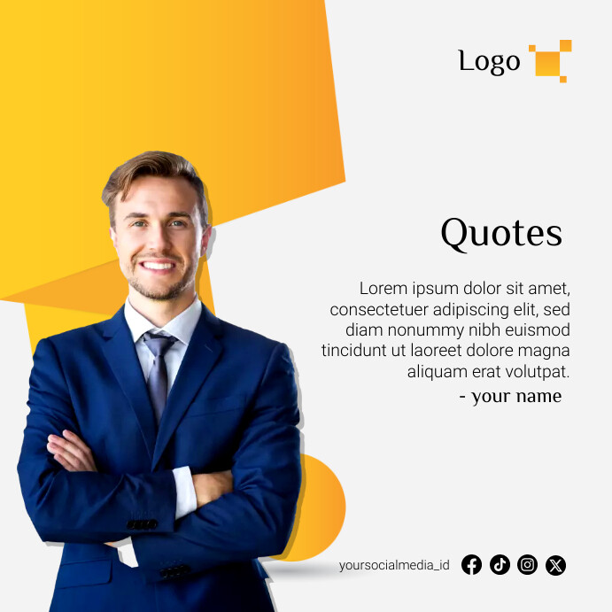 Professional Quotes Instagram Post Template | PosterMyWall
