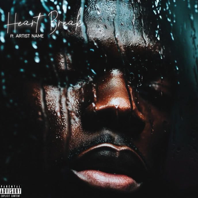 Professional Rain R&b Music Album Cover Album Cover Template | PosterMyWall