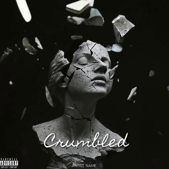 Professional Rap Album Cover, Woman Statue Album Cover Template ...