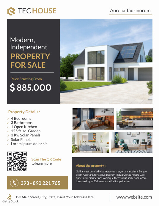Professional Real Estate Advertisement Printa Template | PosterMyWall